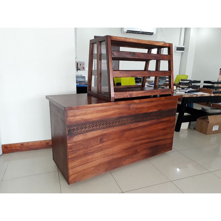 Muffin trolley. 1600x800x1800 mm. Teak