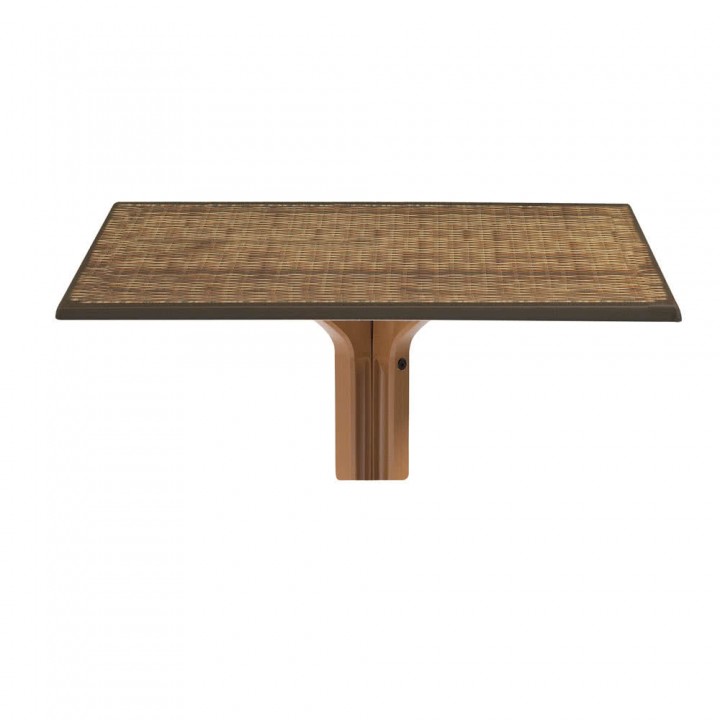 32" x 32" Wicker Square Molded Melamine Outdoor Table Top - 1/Case