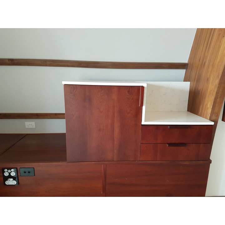 Mini bar unit. Marriott design. PLY