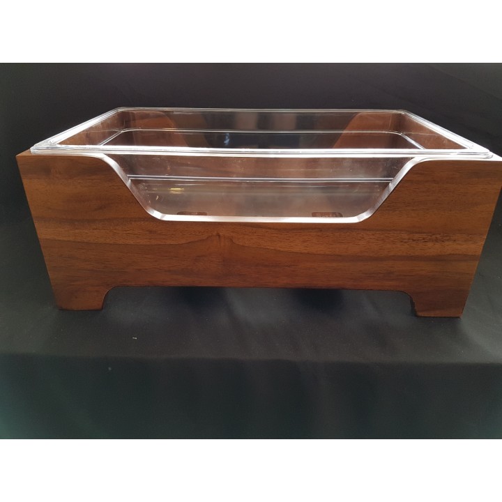 Ice well. Including polycarb housing. Fijian Teak - Tenerife collection