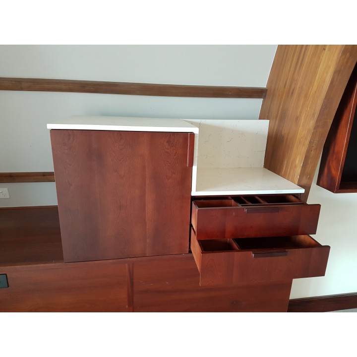 Mini bar unit. Marriott design. PLY